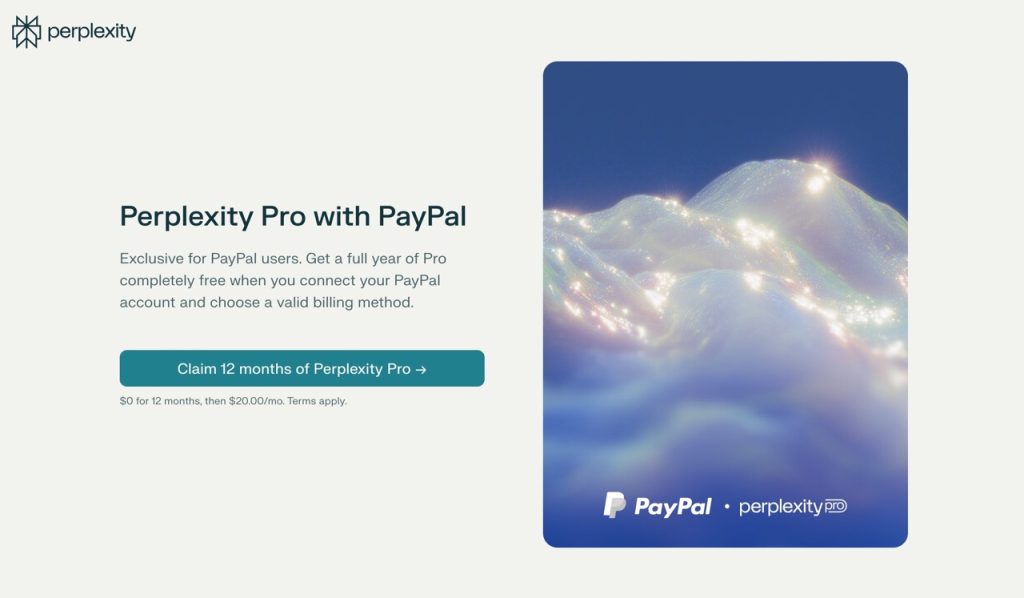 Hướng dẫn cách nhận Perplexity Pro miễn phí 1 năm » Canh Deals - Khuyến mại Tên miền, Hosting & VPS